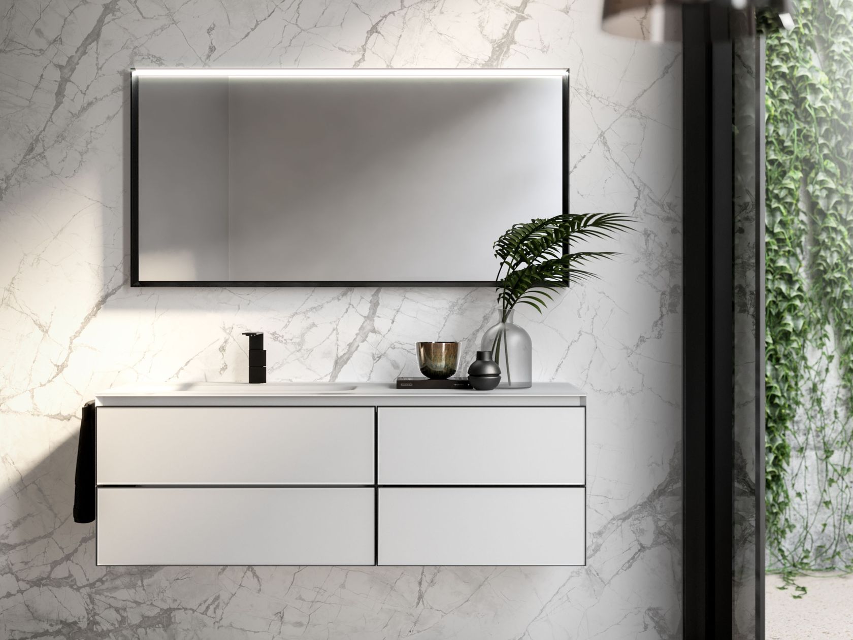 Wall-mounted vanity unit with drawers CUBIK 18 Cubik Collection By ...