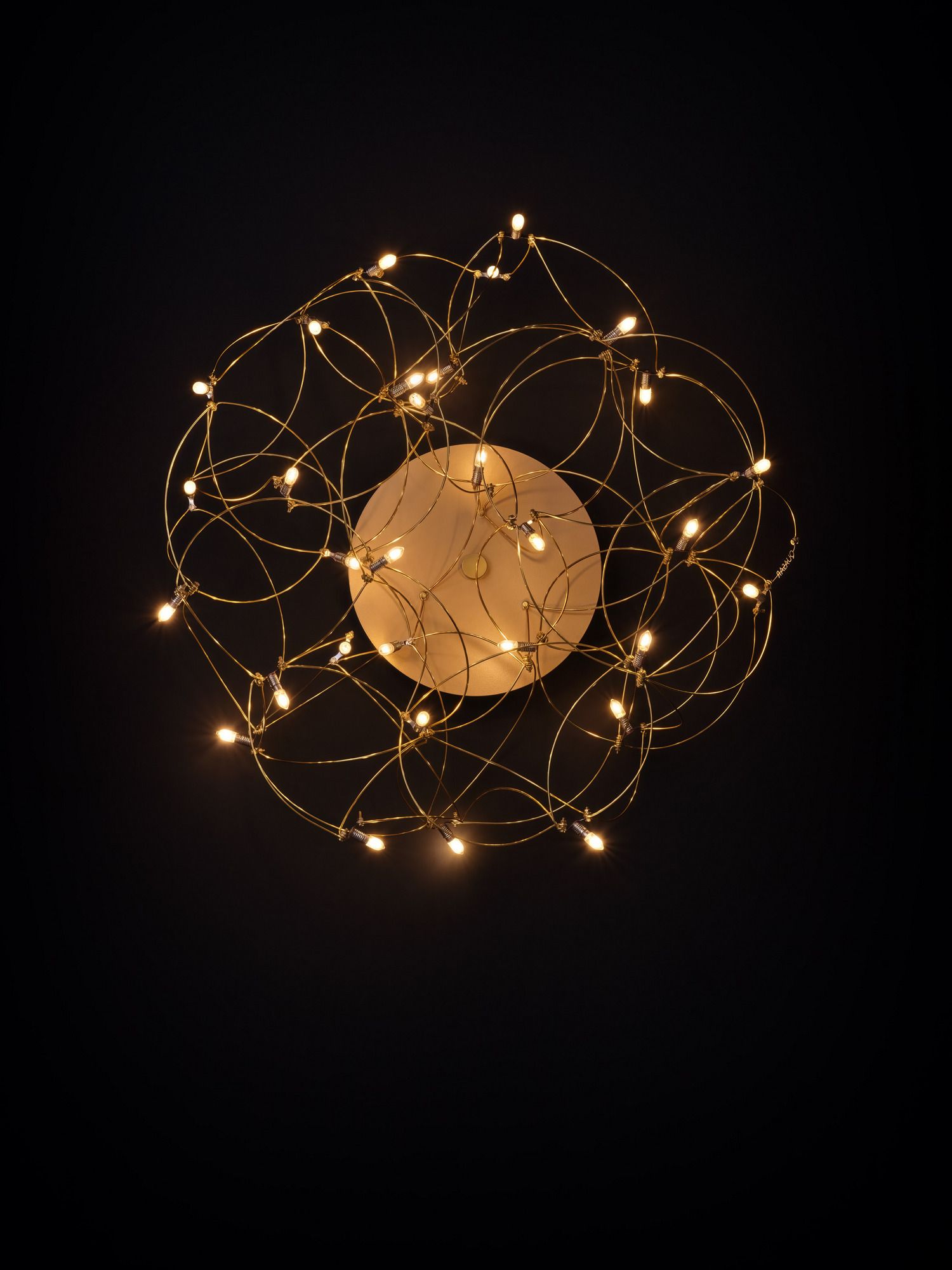 CURLED LED metal ceiling lamp By Quasar