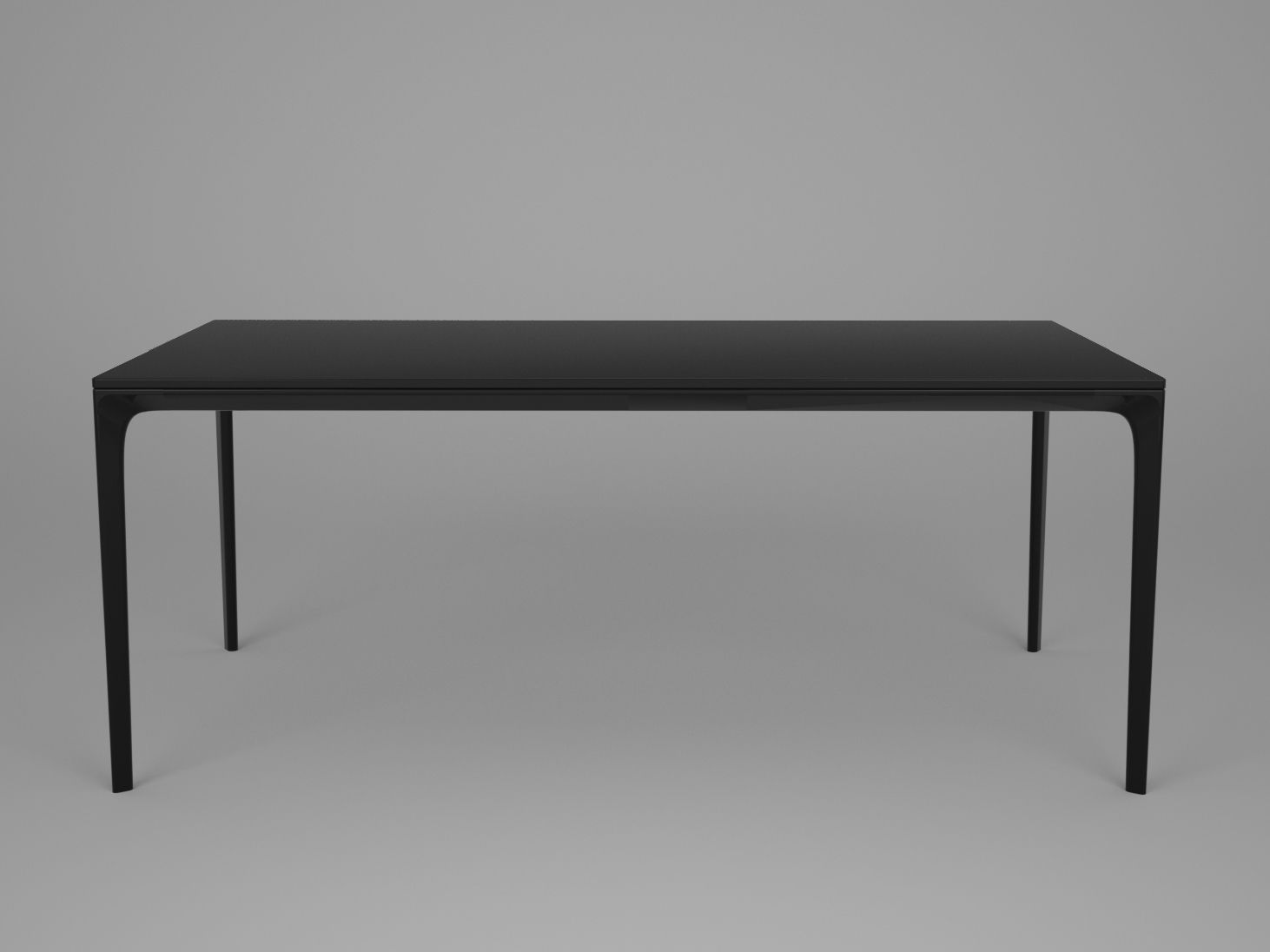 DADA | Table Lacquered rectangular MDF table and aluminium legs By ...