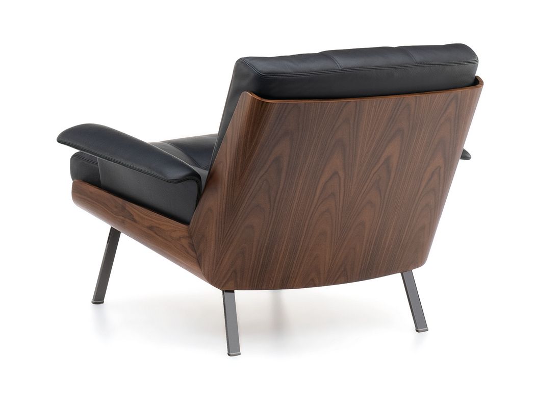 DAIKI Leather armchair with armrests By Minotti | design Marcio Kogan ...