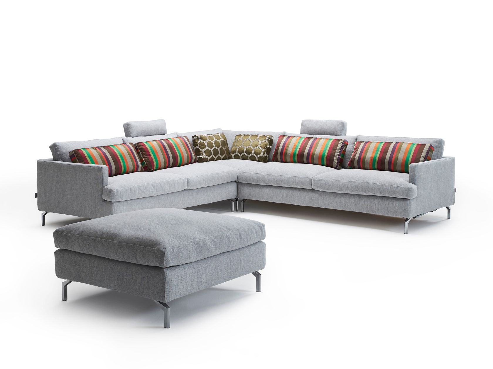 Corner modular fabric sofa with removable cover DAVE | Corner sofa By Milano Bedding