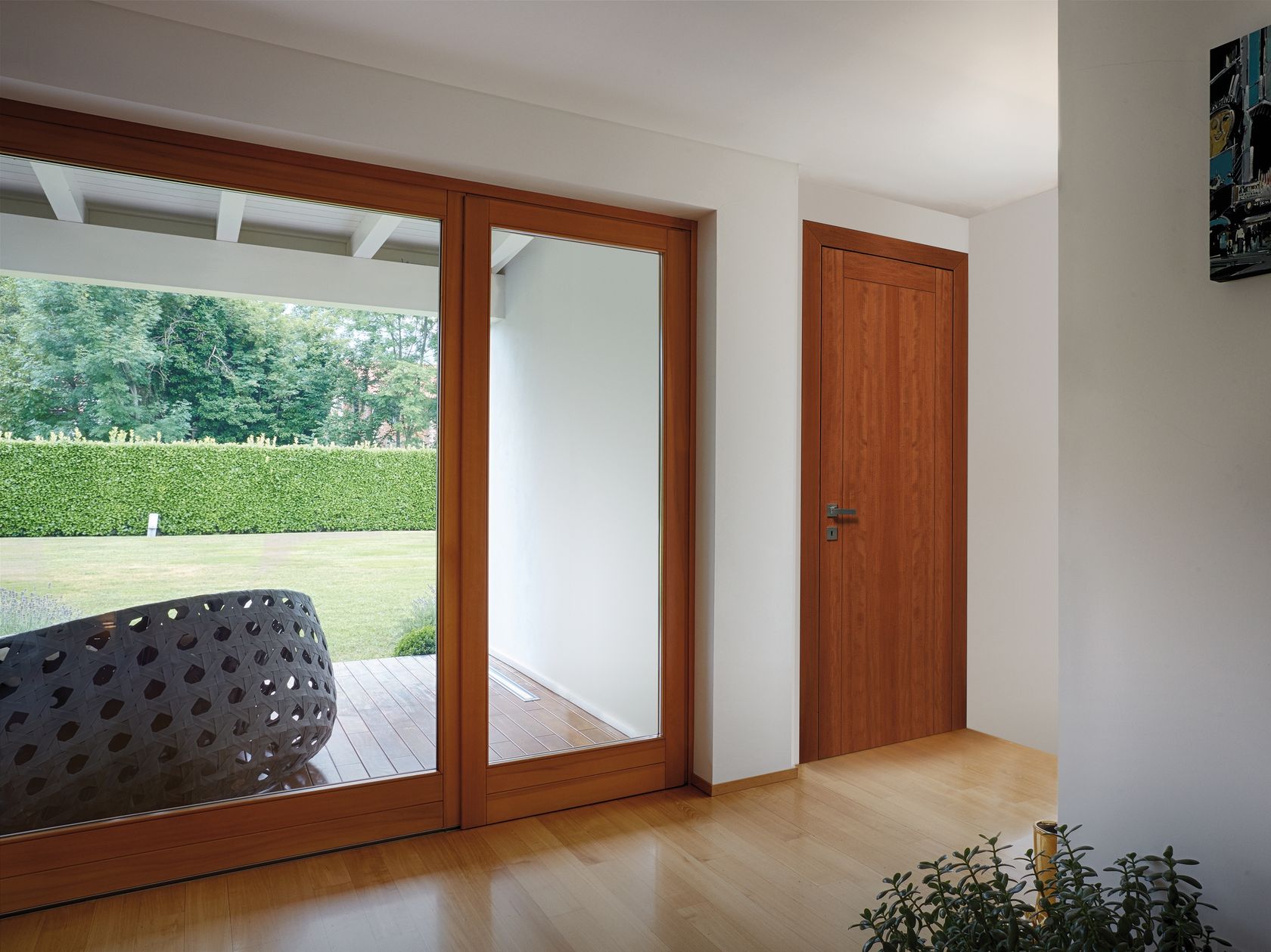 Puerta batiente de madera maciza DE SIMONE Colección Massello ...