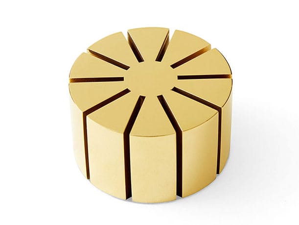 Desk card holder in solid brass DESK CARD HOLDERS By Gallotti&Radice