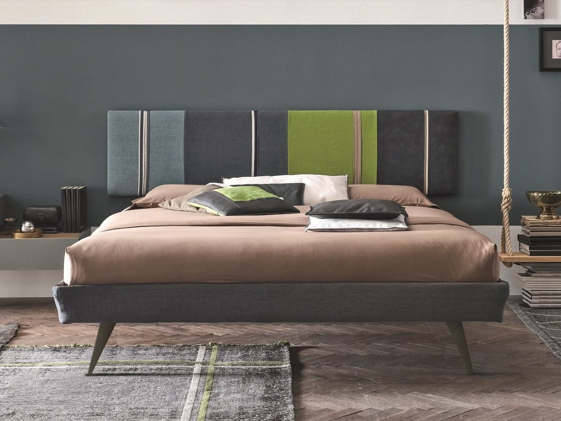 DIAGONAL | Bed with upholstered headboard Diagonal Collection By Gruppo ...
