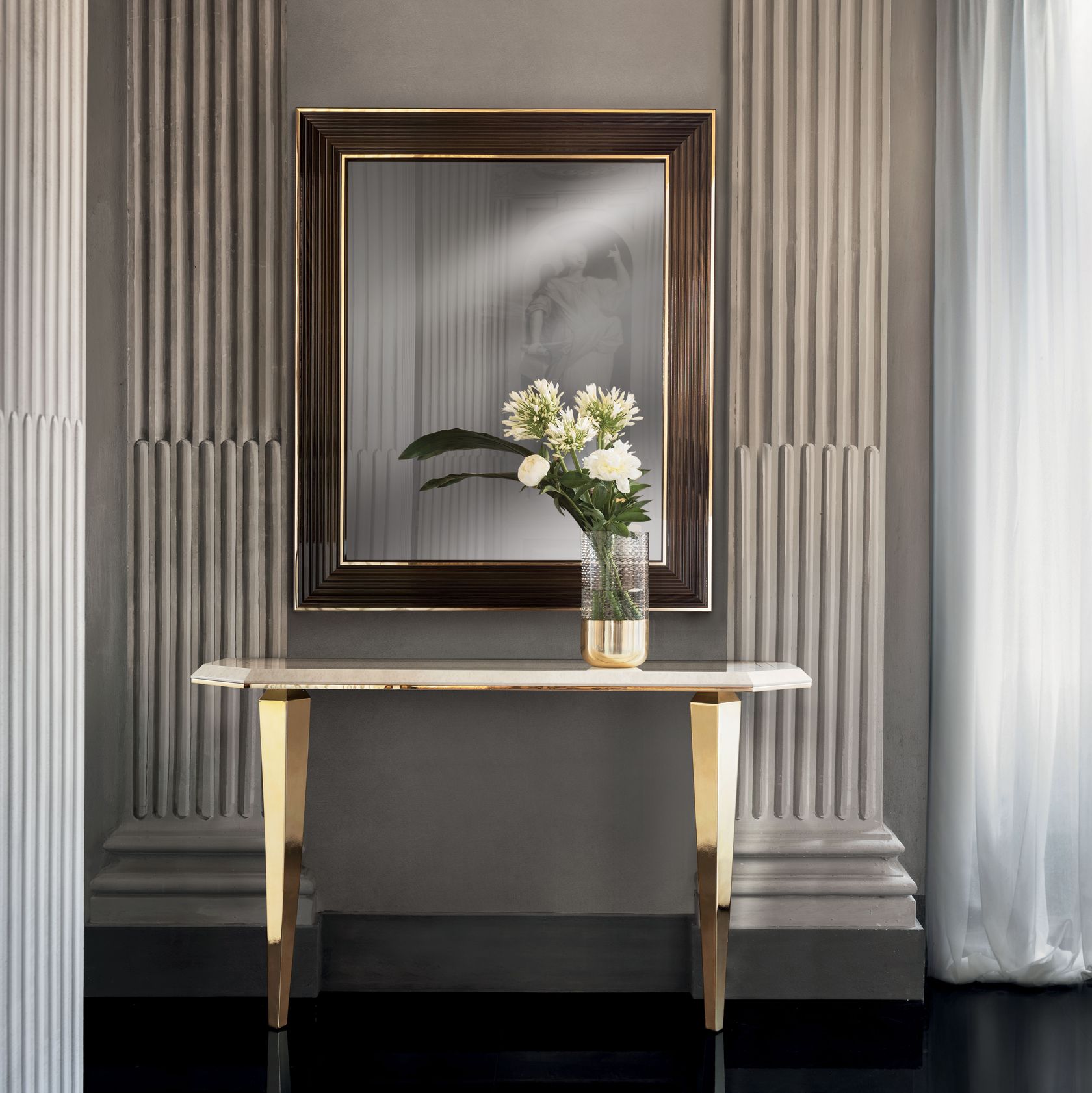 DIAMANTE Rectangular console table By ADORA