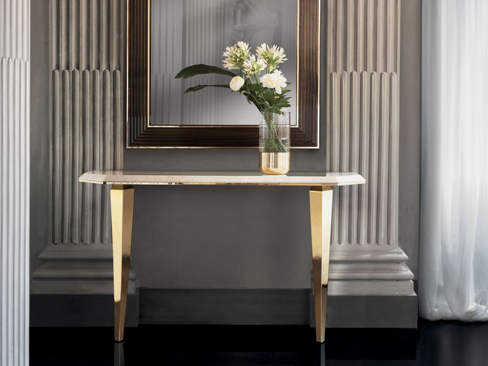DIAMANTE Rectangular console table By ADORA
