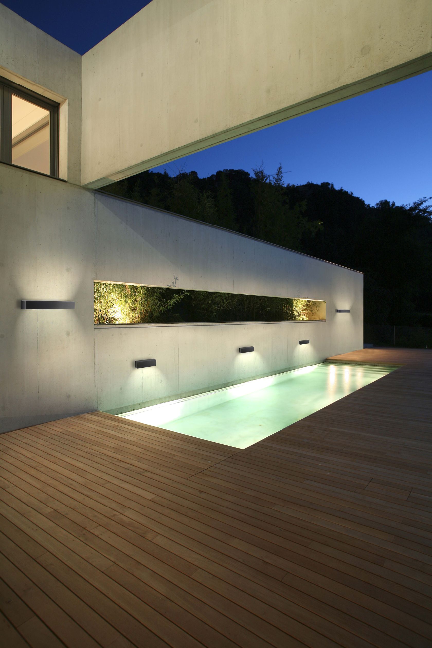 SLAT | Direct-indirect light Outdoor wall lamp Slat Collection By ...