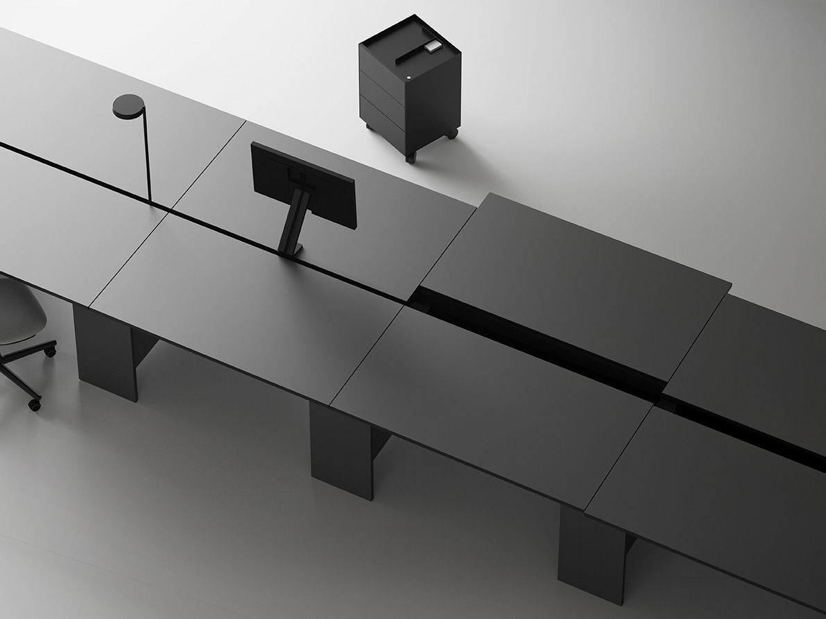 DITO | Multiple office desk Multiple wooden office desk with sound ...