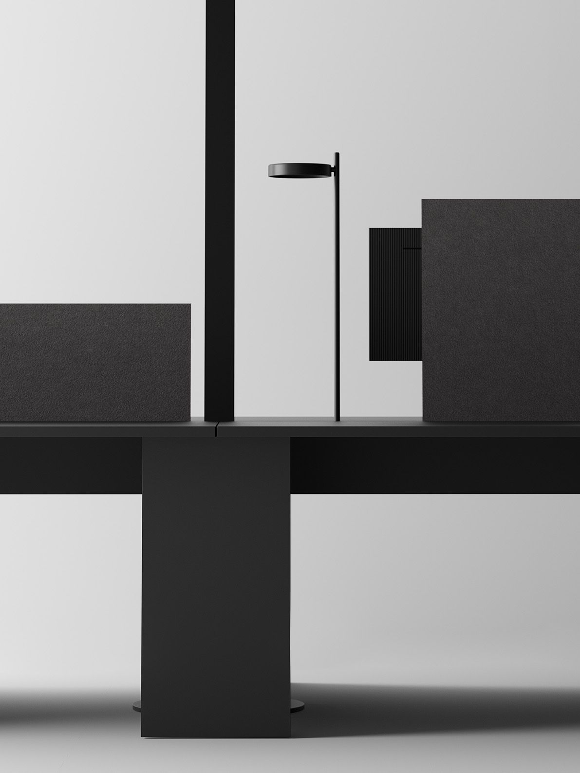 DITO | Multiple office desk Multiple wooden office desk with sound ...