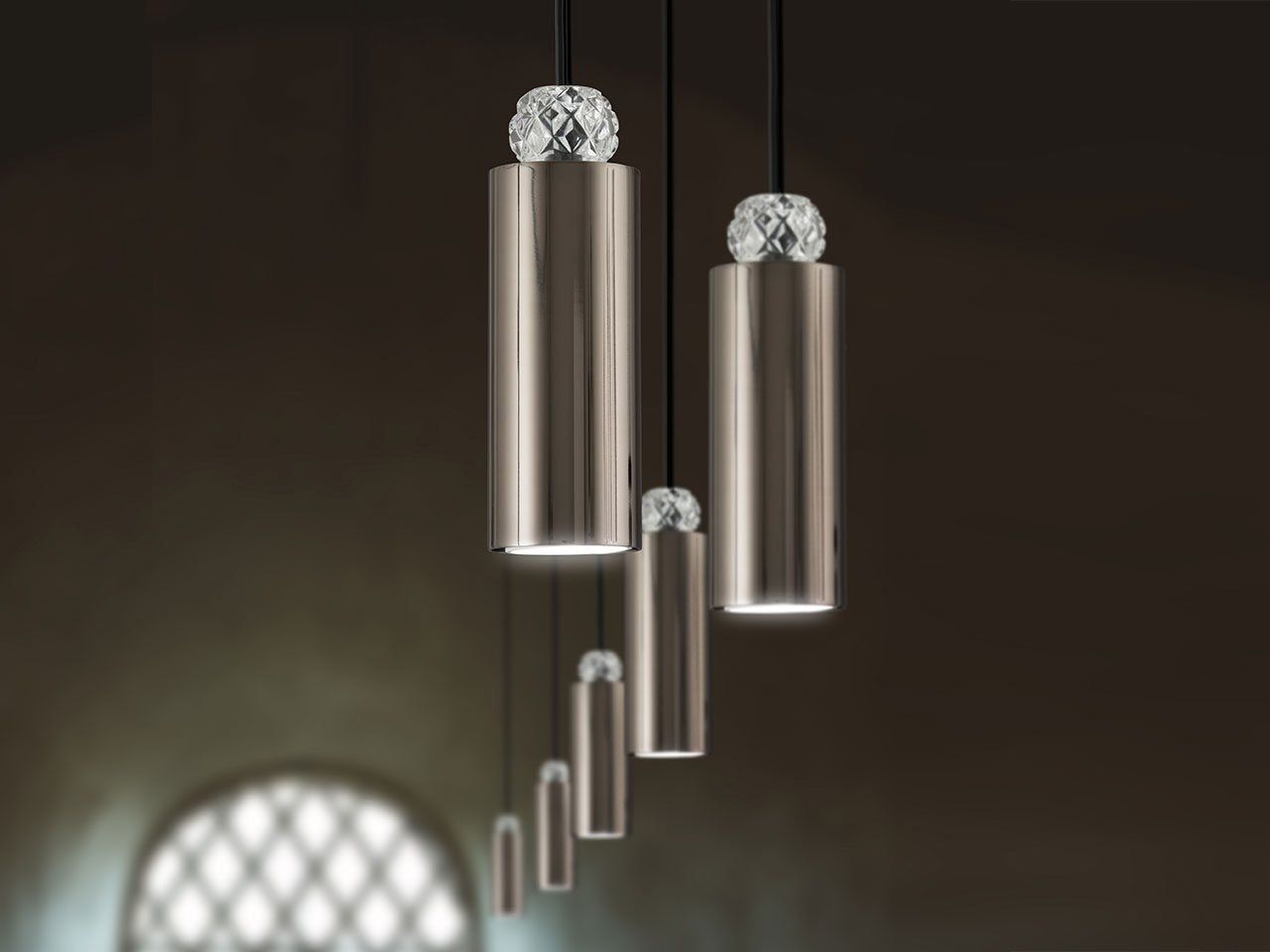 LED direct light metal pendant lamp DOTTO By Italamp