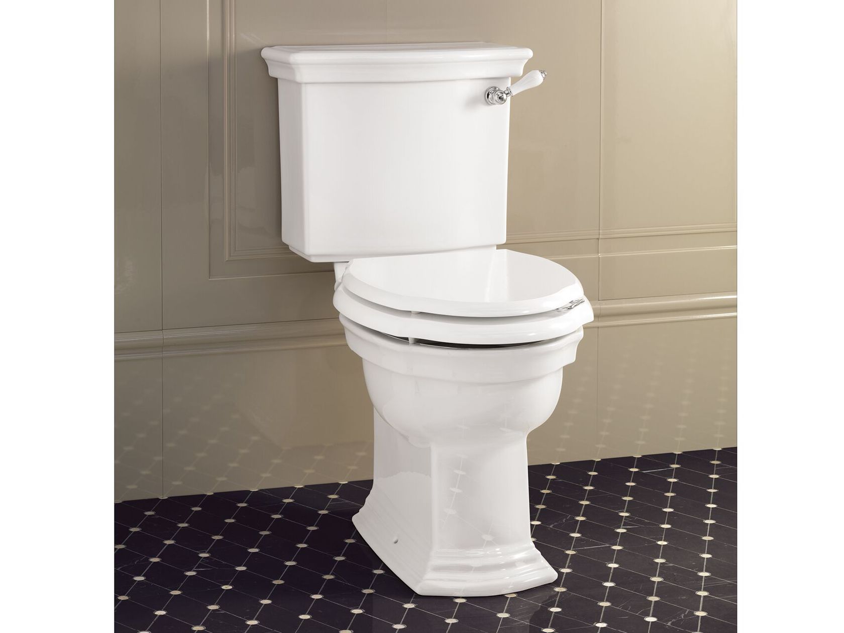 WESTMINSTER Floor mounted porcelain toilet with external cistern By ...