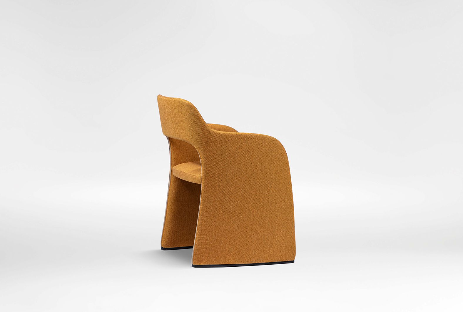 ECHO Sled base upholstered fabric chair By CAMERICH