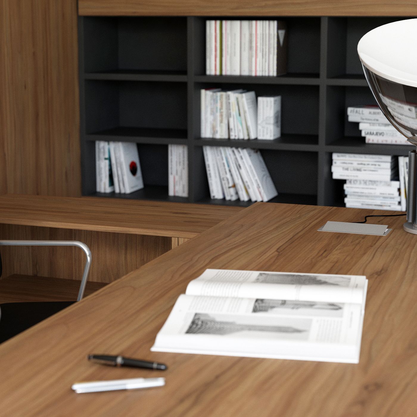 ECO | Office desk with shelves Eco Collection By Elitable