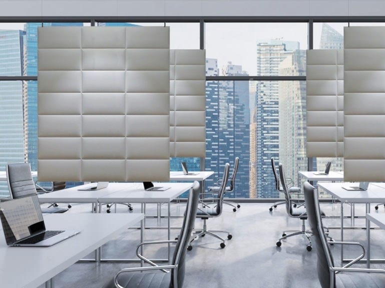 ECODESK BAFFLE XL panel acústico suspendido By Slalom