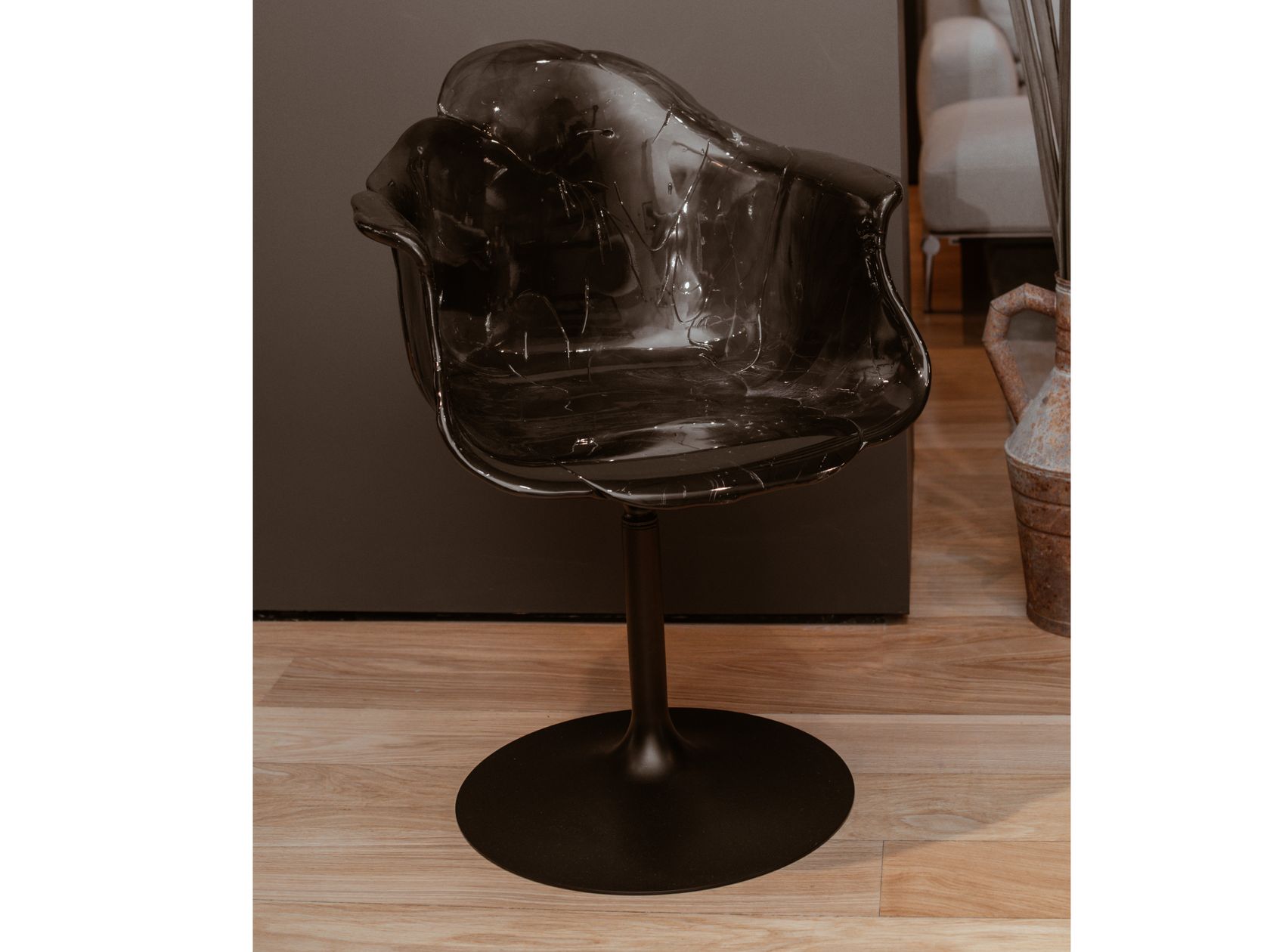 EDRA - ELLA Swivel polycarbonate chair with armrests By In Stock ...