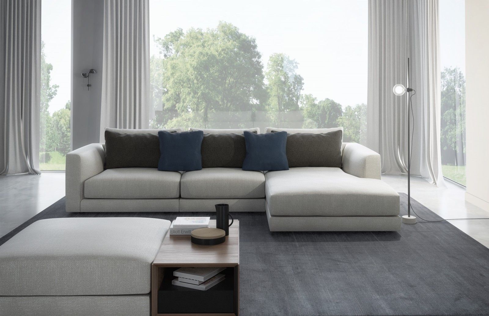 EDWARD | Sectional sofa Edward Collection By Huppé