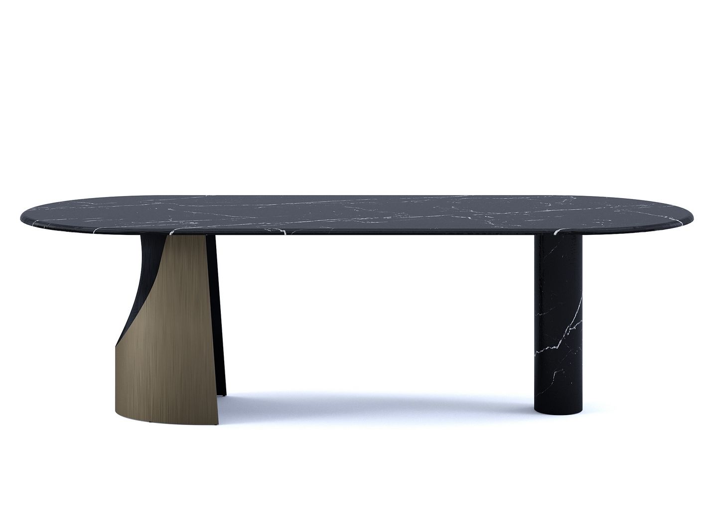 ELLIPSE | Coffee table Round metal coffee table By Paolo Castelli ...