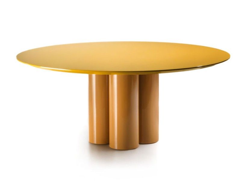 ELLY | Round table Round laquered table By Frigerio | design Gabriele ...