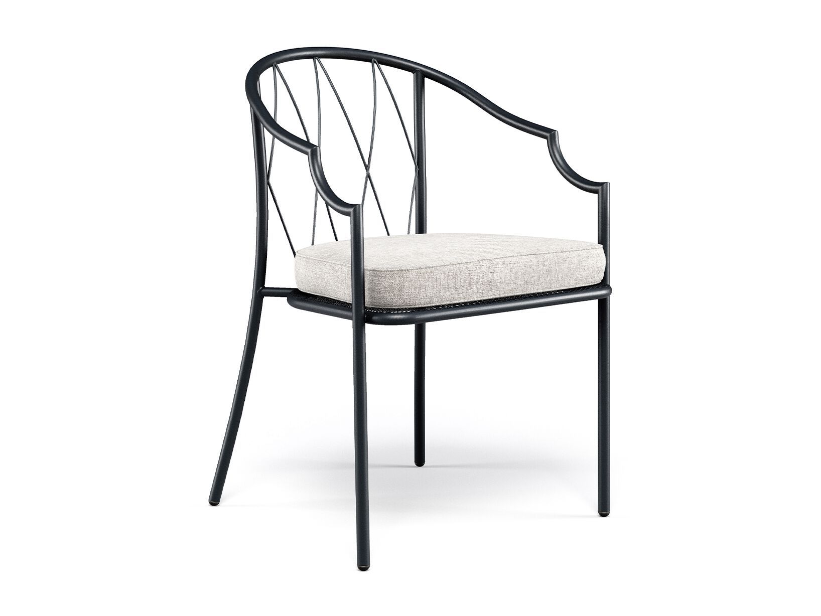 COMO Steel easy chair with armrests By Emu | design angelettiruzza design