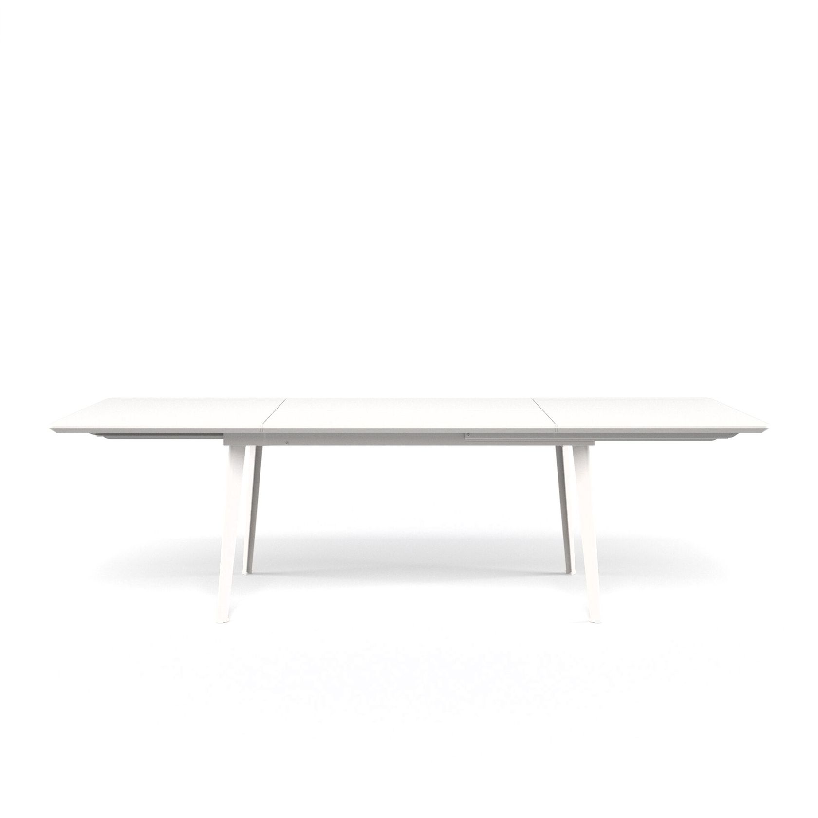 PLUS4 Extending rectangular steel garden table By Emu