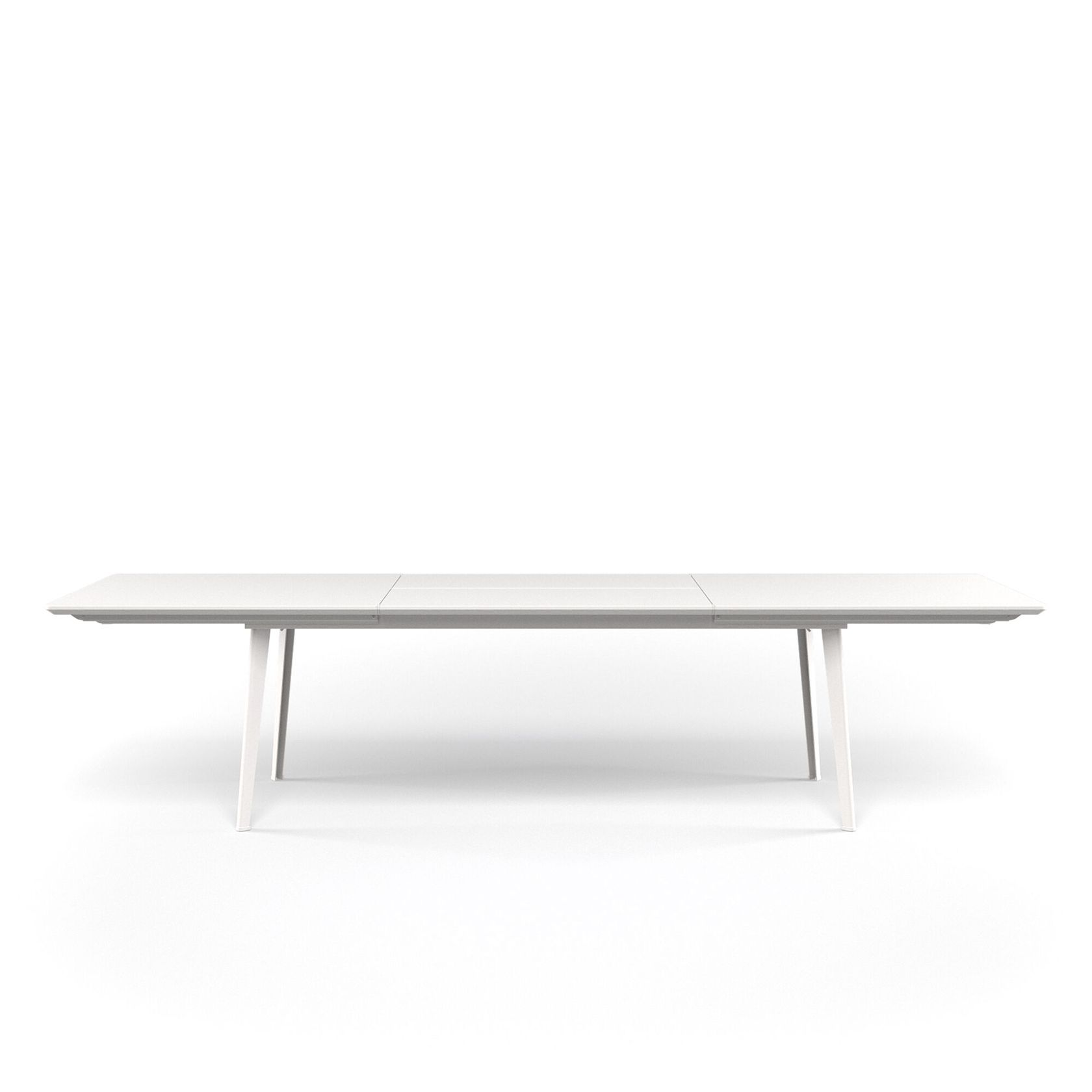 PLUS4 Extending rectangular steel garden table By Emu