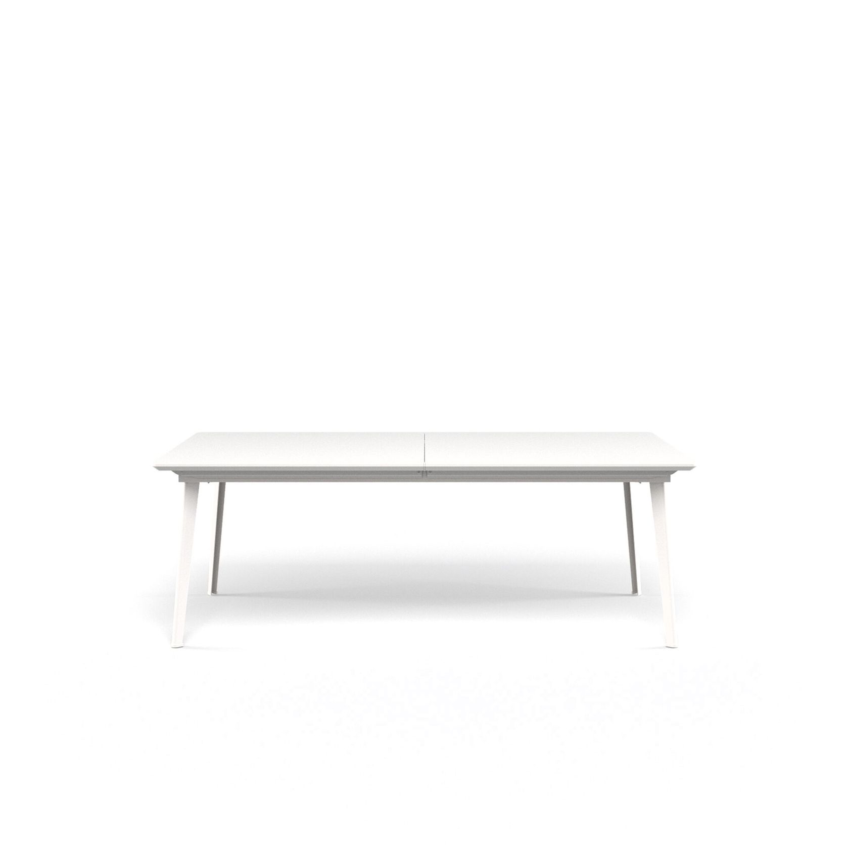 PLUS4 Extending rectangular steel garden table By Emu