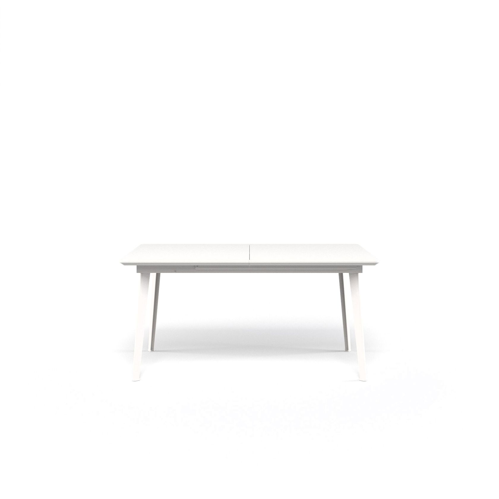PLUS4 Extending rectangular steel garden table By Emu