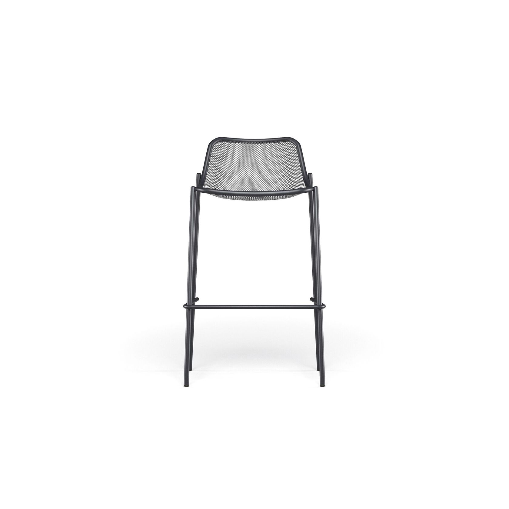 ROUND High stackable steel garden stool By Emu | design Christophe Pillet