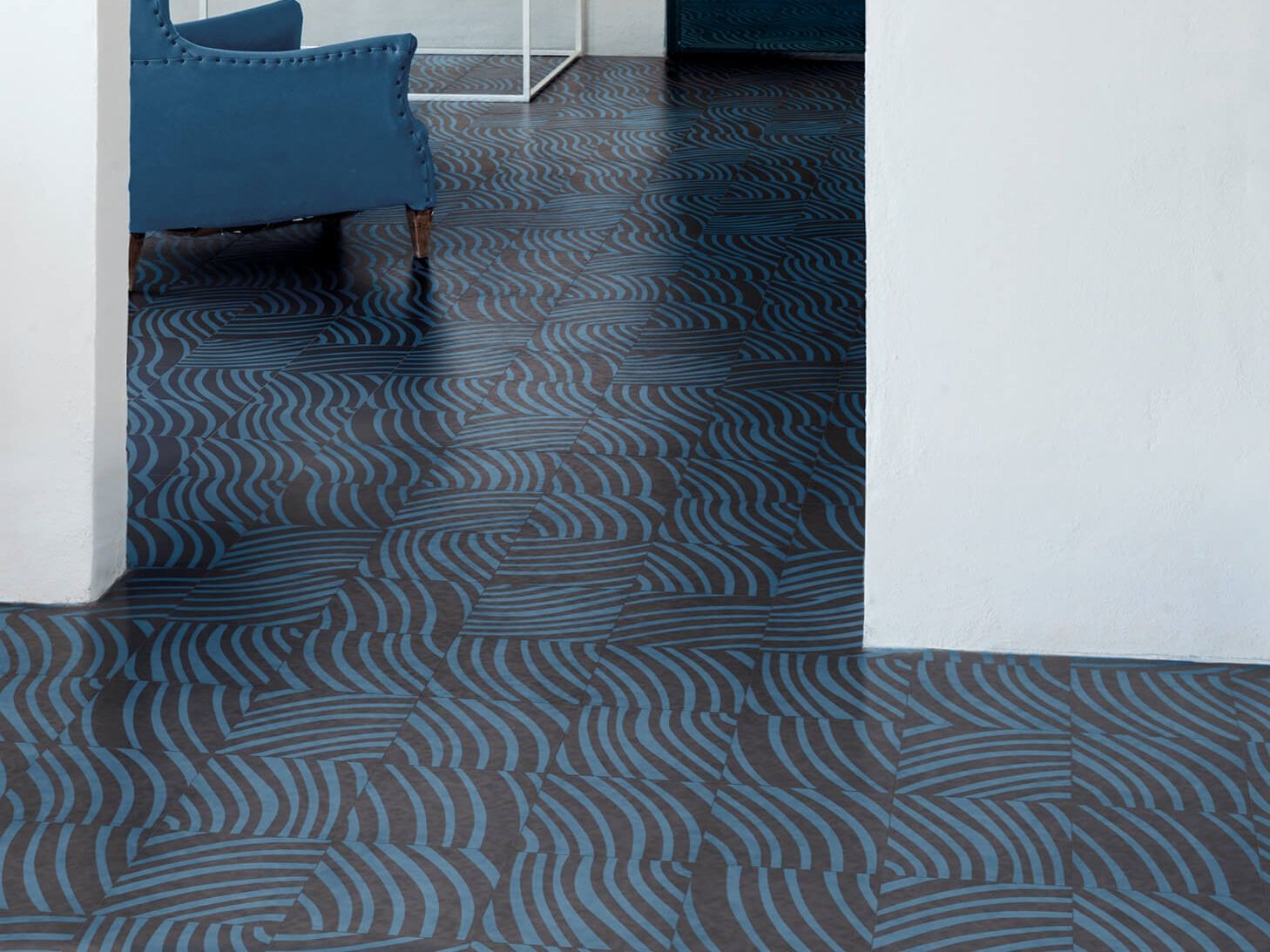 END GRAIN OCEAN Flooring By Bisazza | design David Rockwell