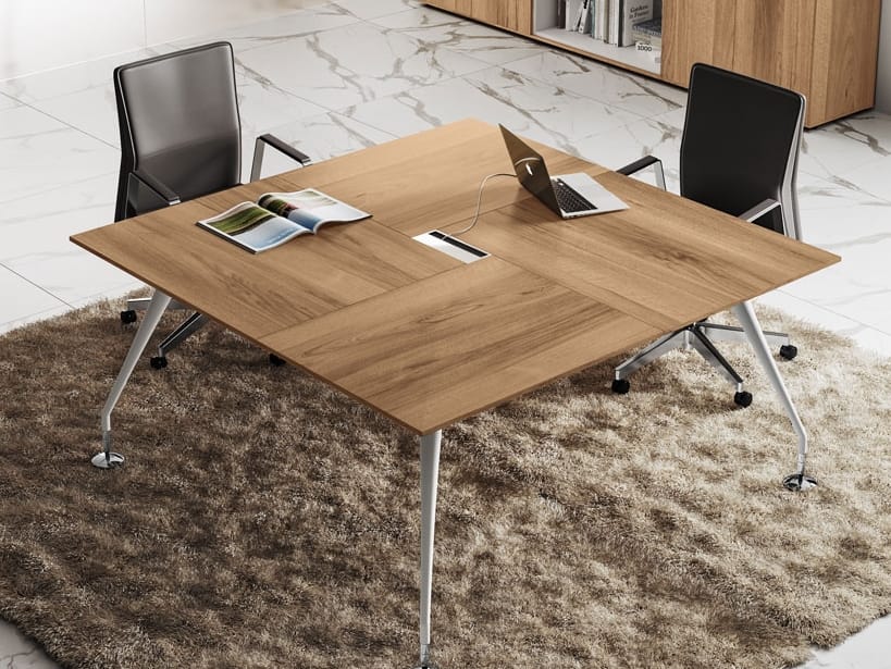Square meeting table ENOSI EVO | Square meeting table Enosi Evo ...
