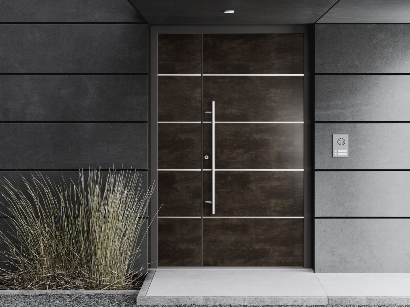 FIN-DOOR Aluminium and PVC entry door By FINSTRAL