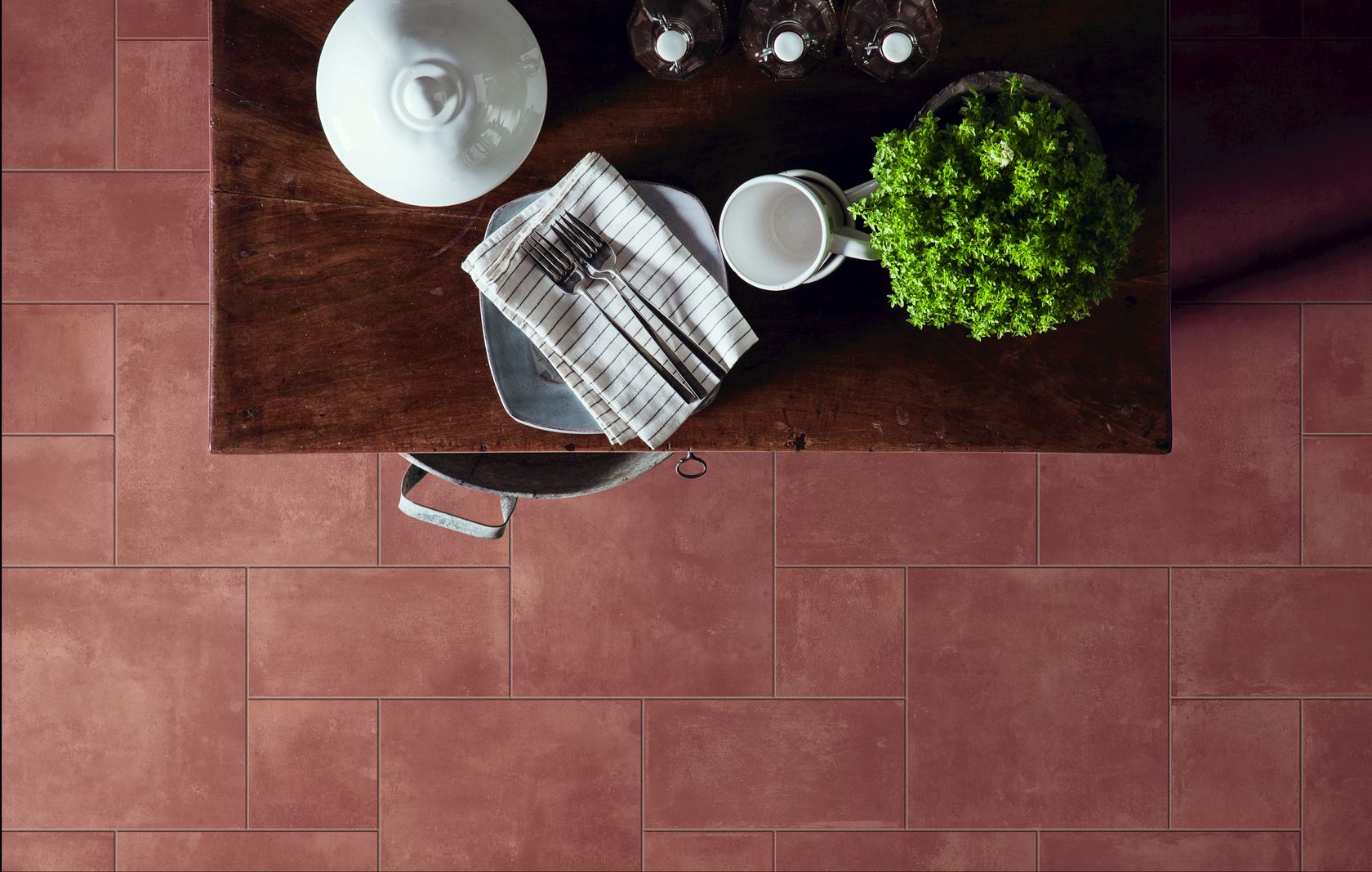 EPOCA Porcelain stoneware wall/floor tiles with terracotta effect By Ragno