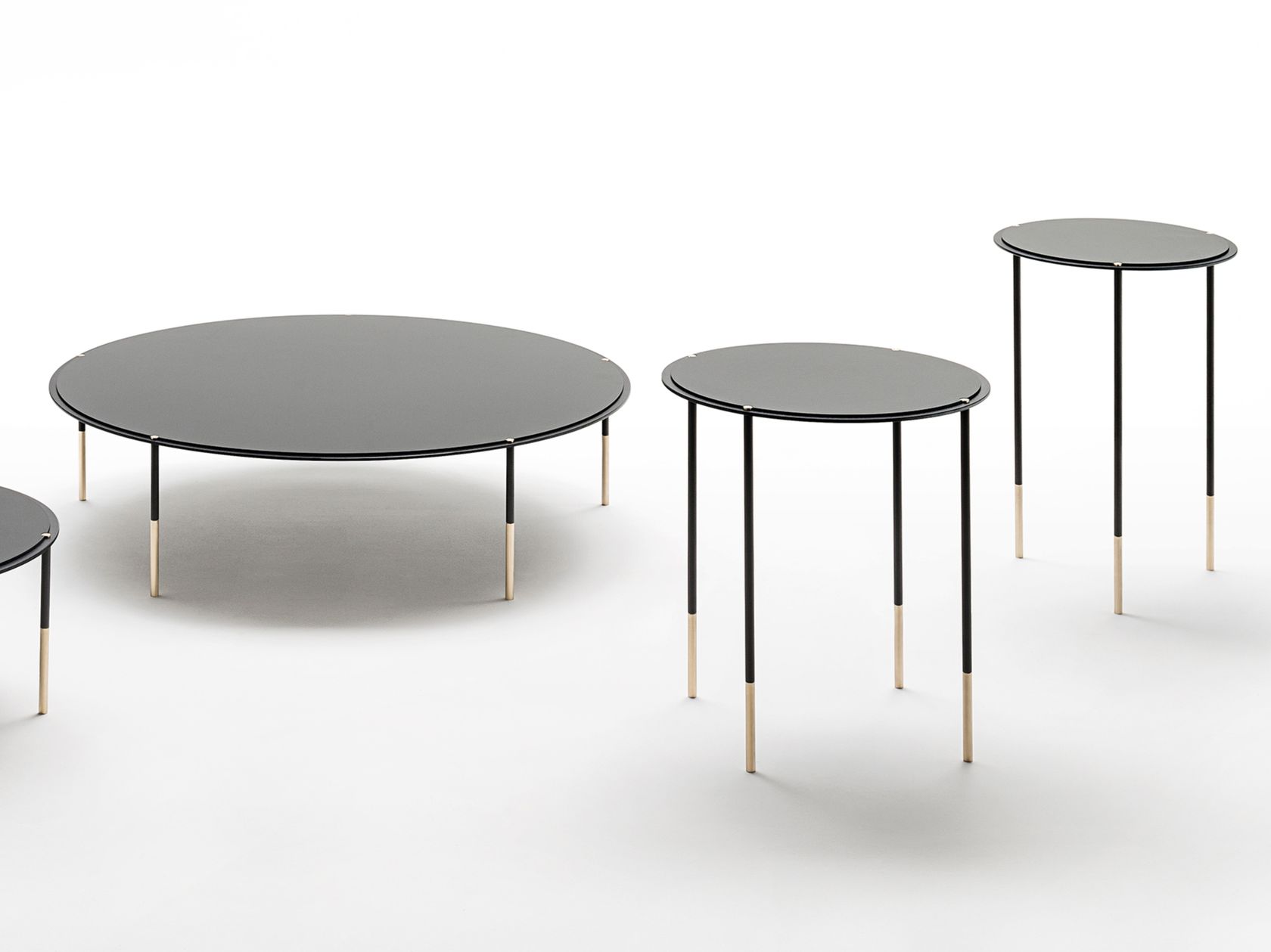 ERA TABLE Round HPL coffee table By Living Divani | design David Lopez ...