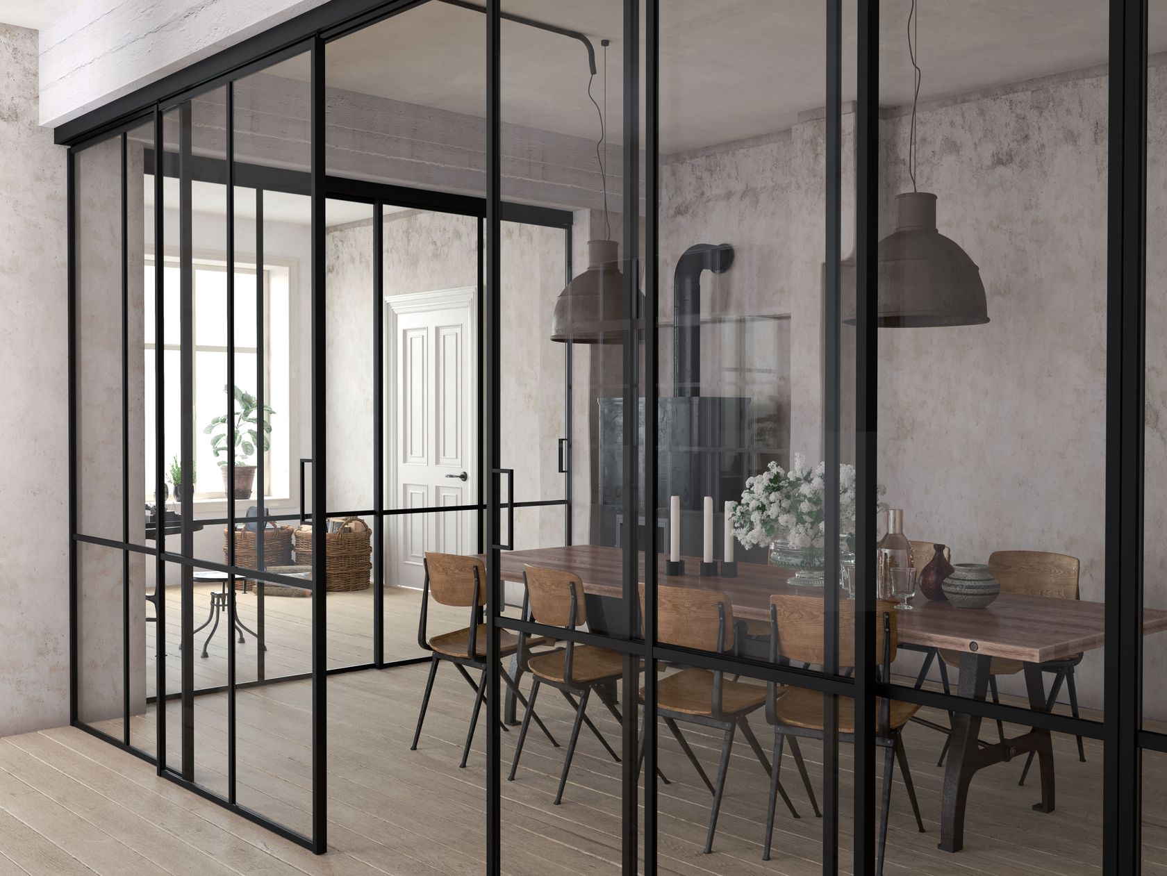 FACTORY TV2 | Sliding door Factory Collection By FOA