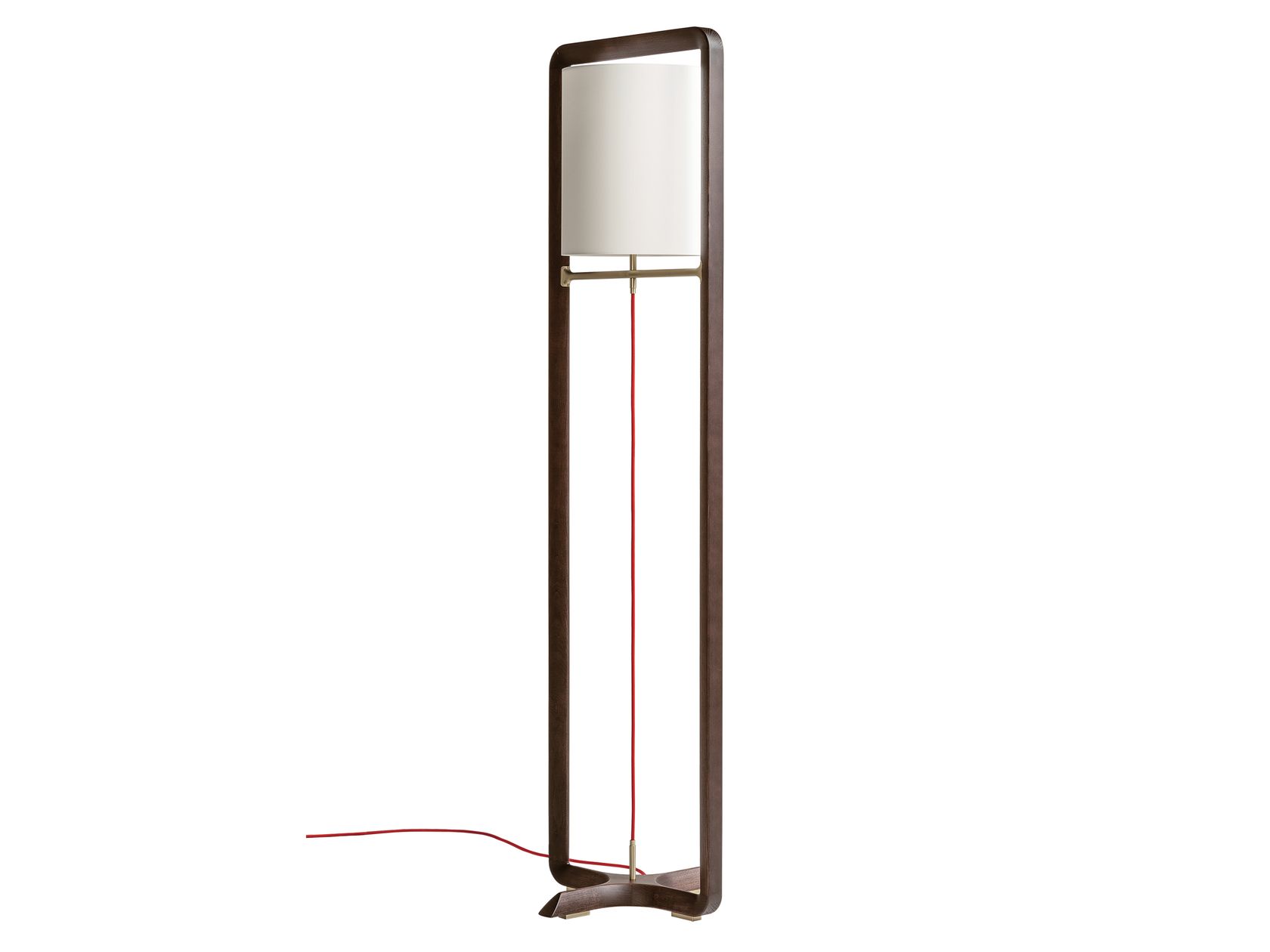FIDELIO Wooden floor lamp By Poltrona Frau | design Roberto Lazzeroni
