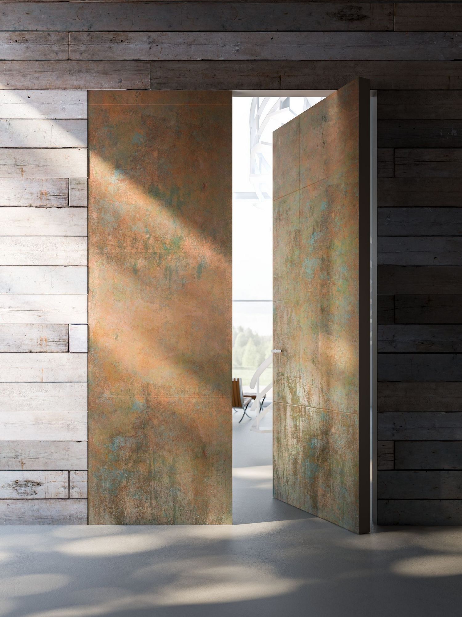 Porta a Bilico Verticale FILO 10 By Linvisibile