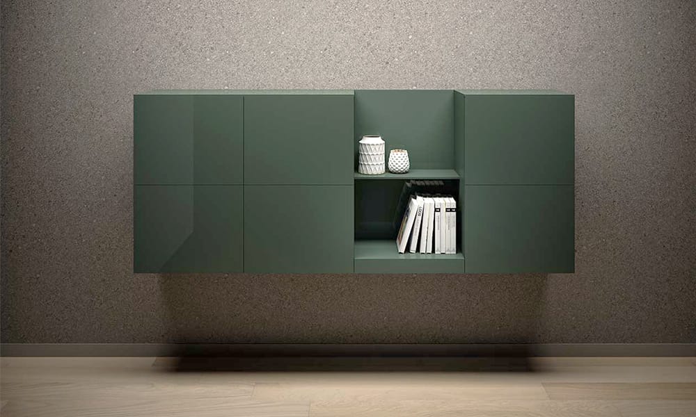 Sectional storage wall FLEXI CONTAINER By Cappellini