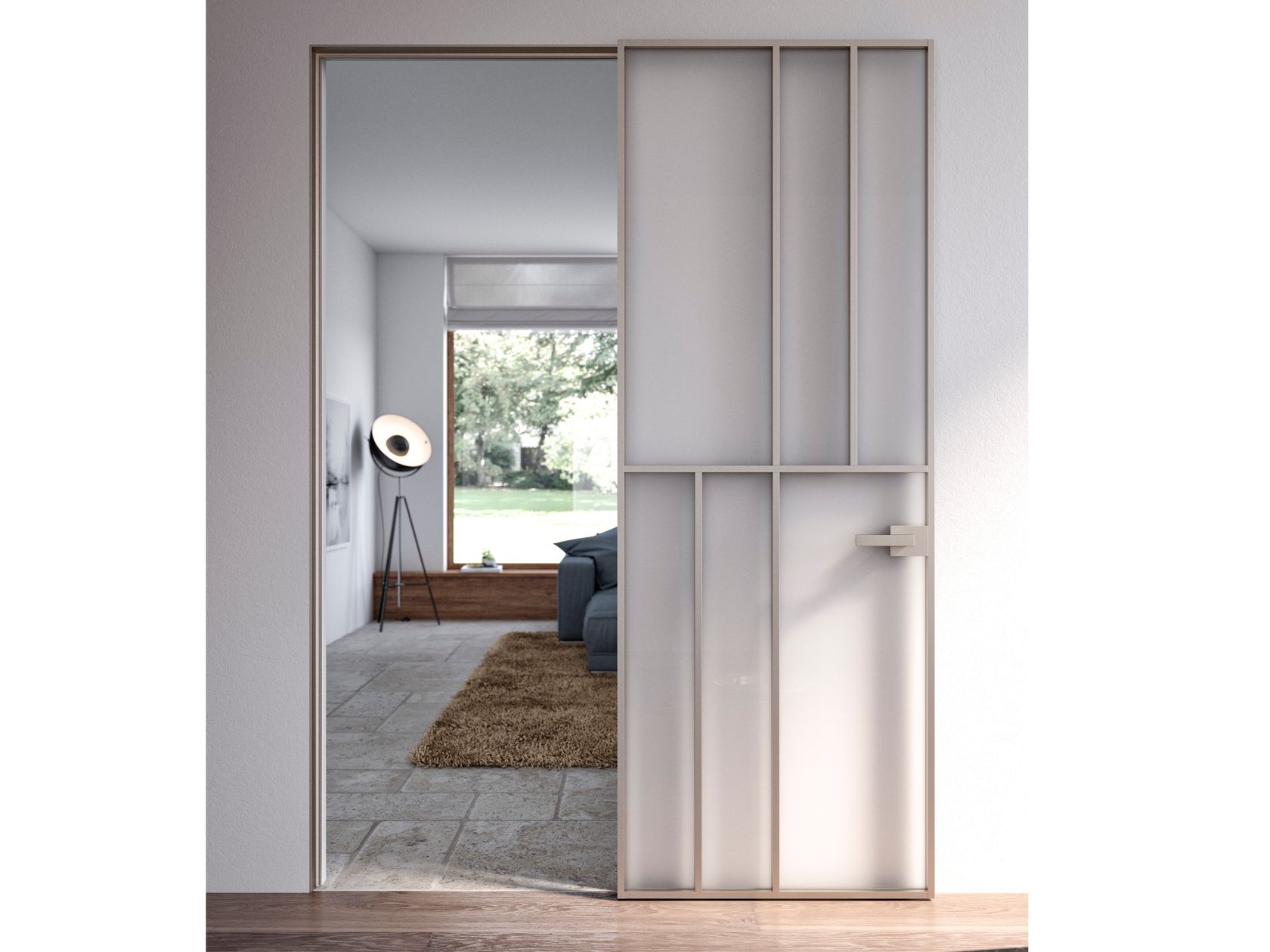 Albed metal door and partition wall systems