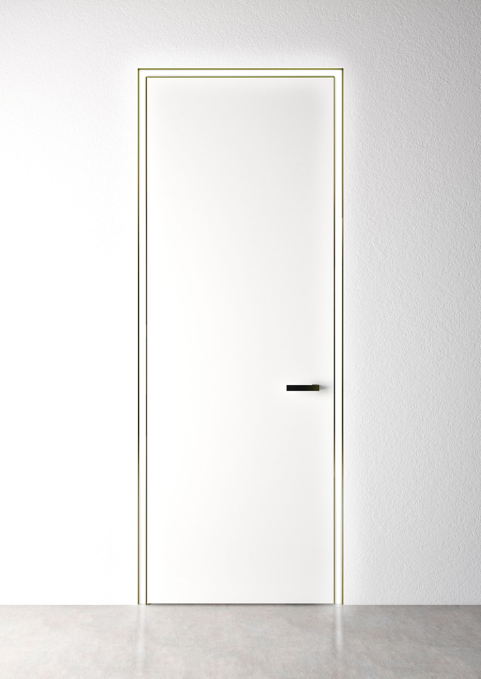 ENTRE-DEUX Hinged flush-fitting wooden door By ALBED | design Alfonso Femia