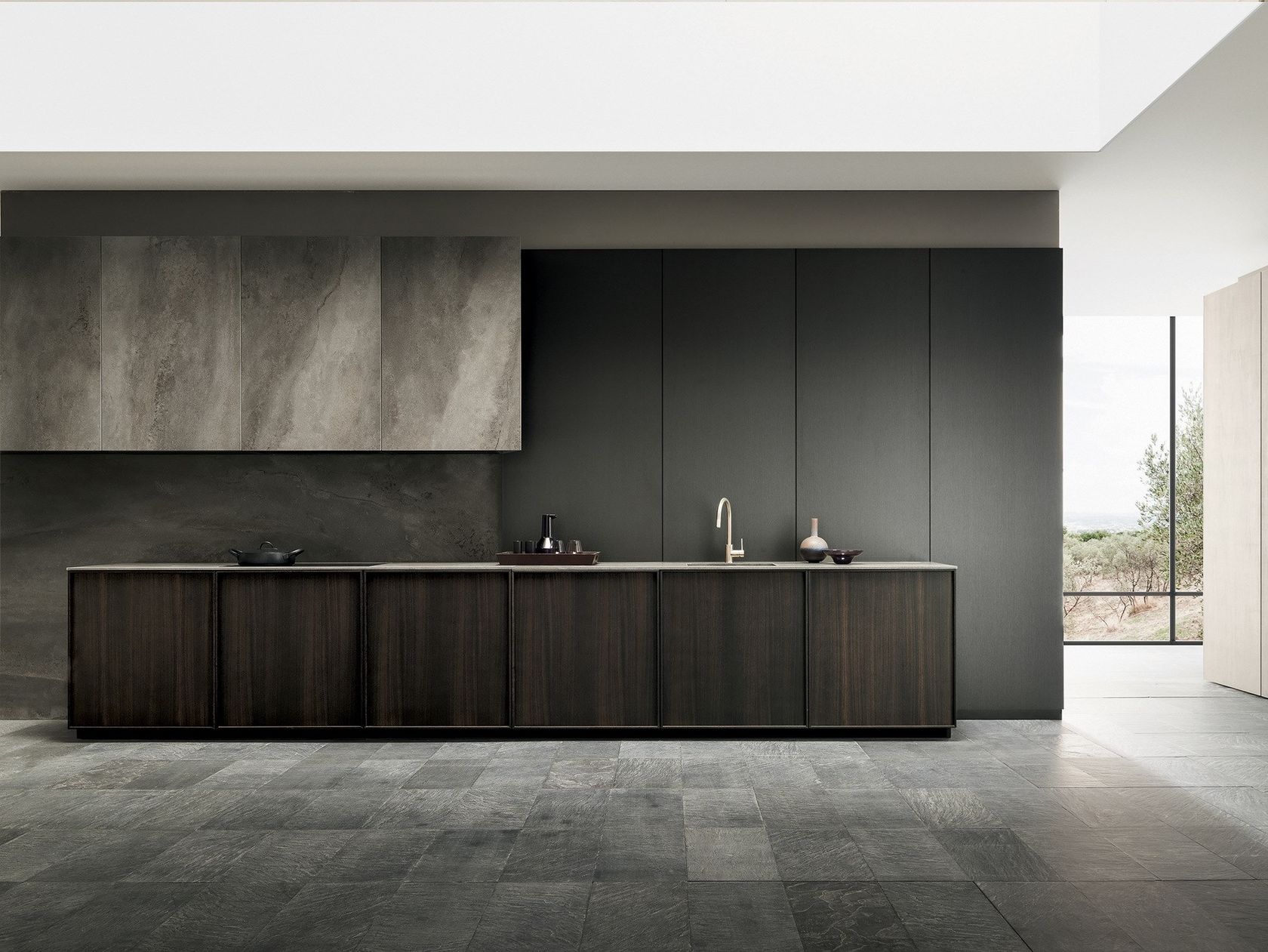 FRAME BLADE | Linear kitchen Frame Collection By MODULNOVA