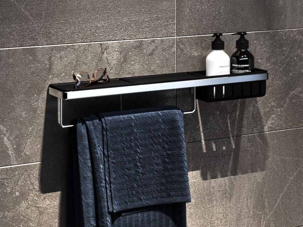 FRAME Metal towel rack / bathroom wall shelf By Geesa