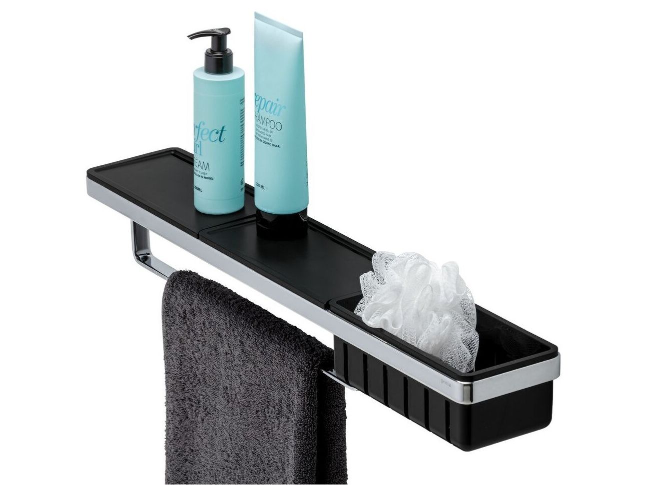 FRAME Metal towel rack / bathroom wall shelf By Geesa