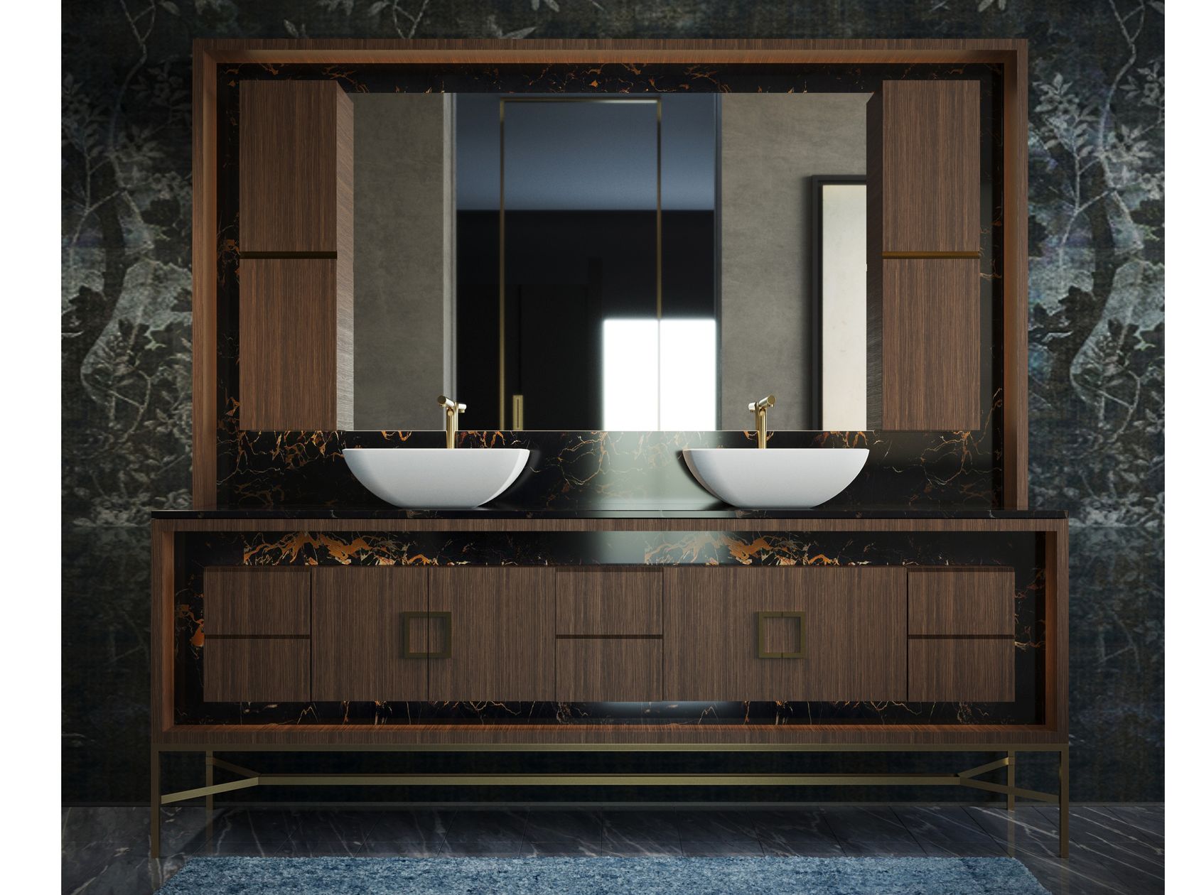 FRAME | Double vanity unit Vanity 9 Collection By Estro Collezioni
