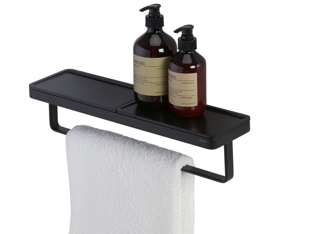 FRAME FULL BLACK | Plastic towel rack Frame Collection By Geesa