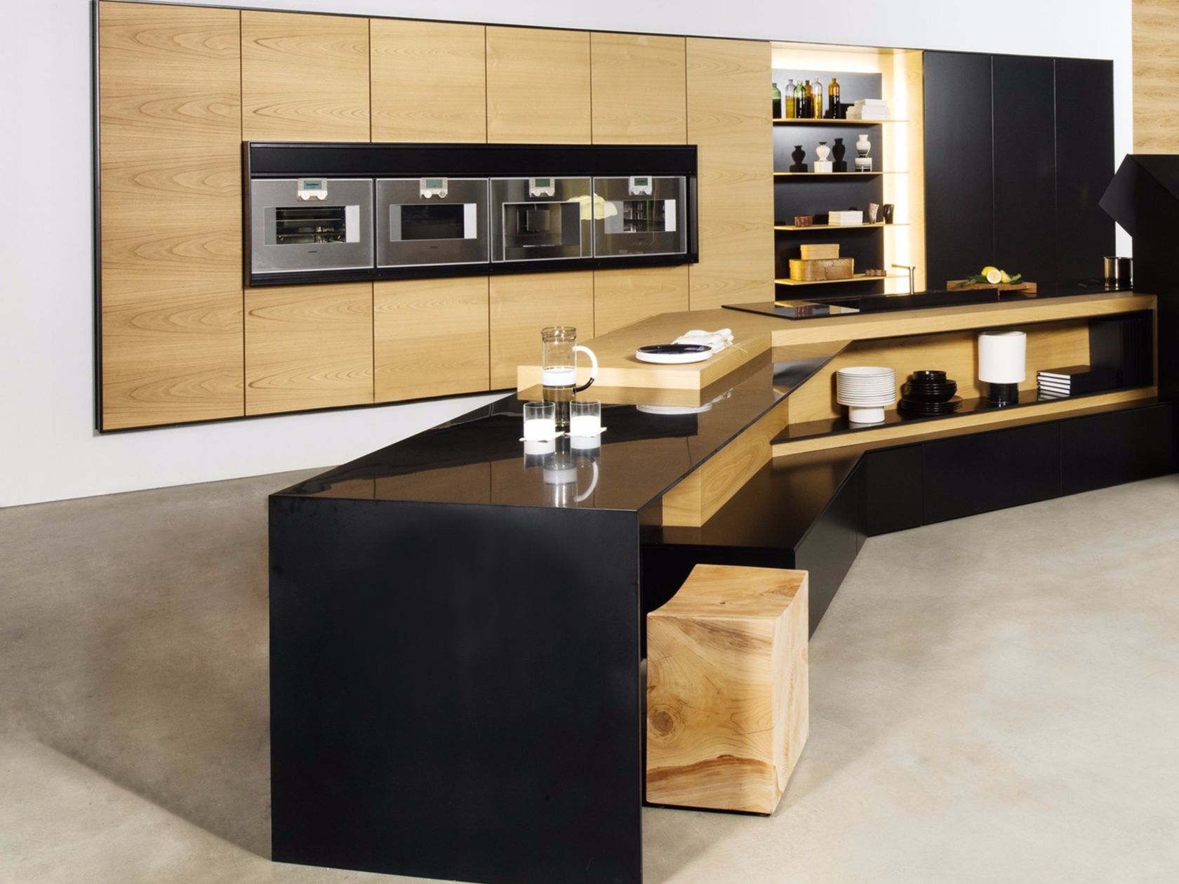 Kitchen with peninsula FX CARBON LAB Collection By TM Italia Cucine ...