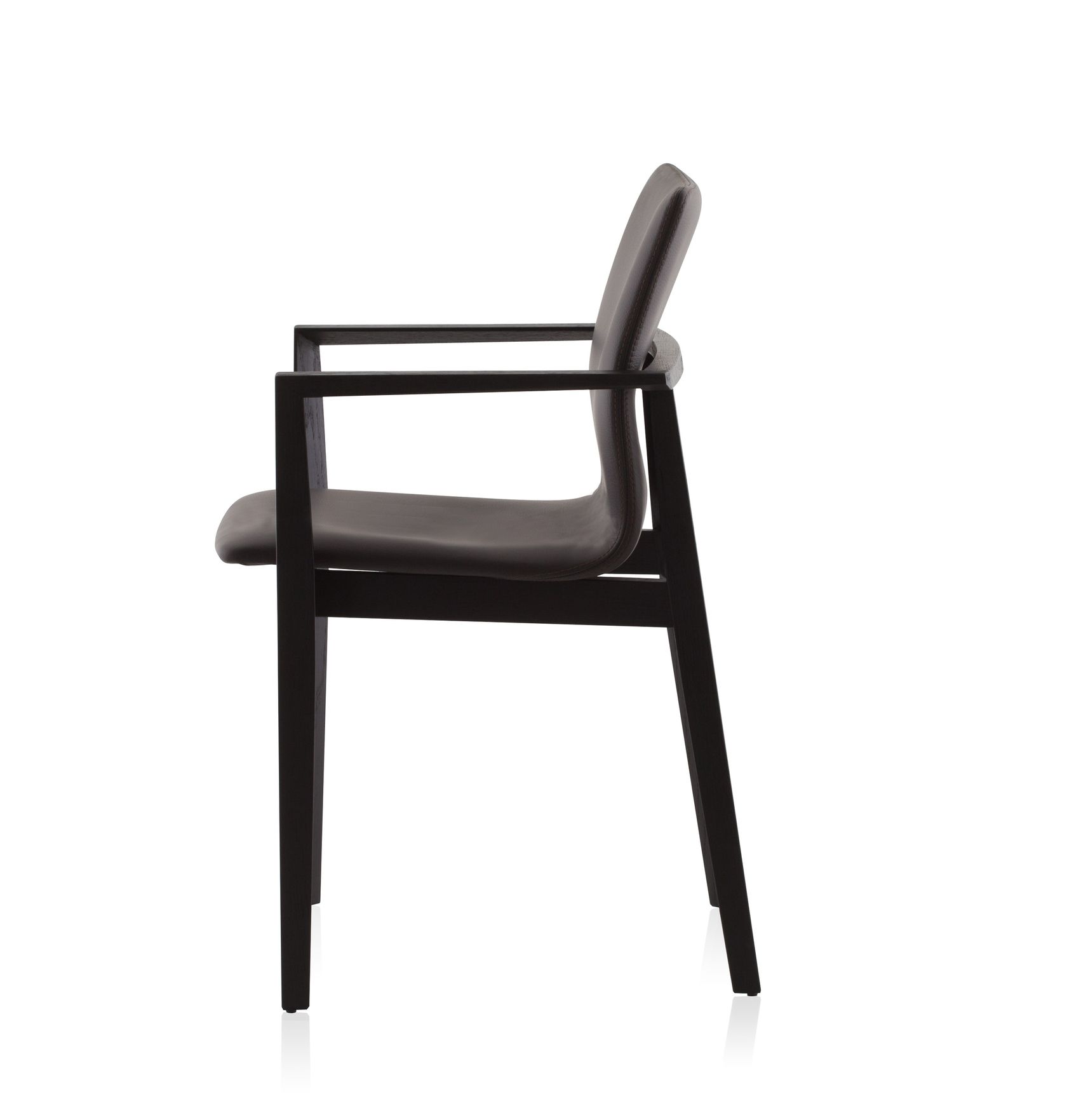 GARDA | Chair with armrests Leather chair with armrests By Porro ...