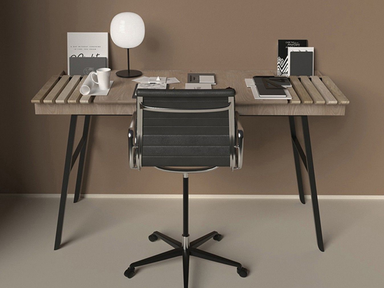 GATE Rectangular ash writing desk By SVITANOK | design Artem Zakharchenko