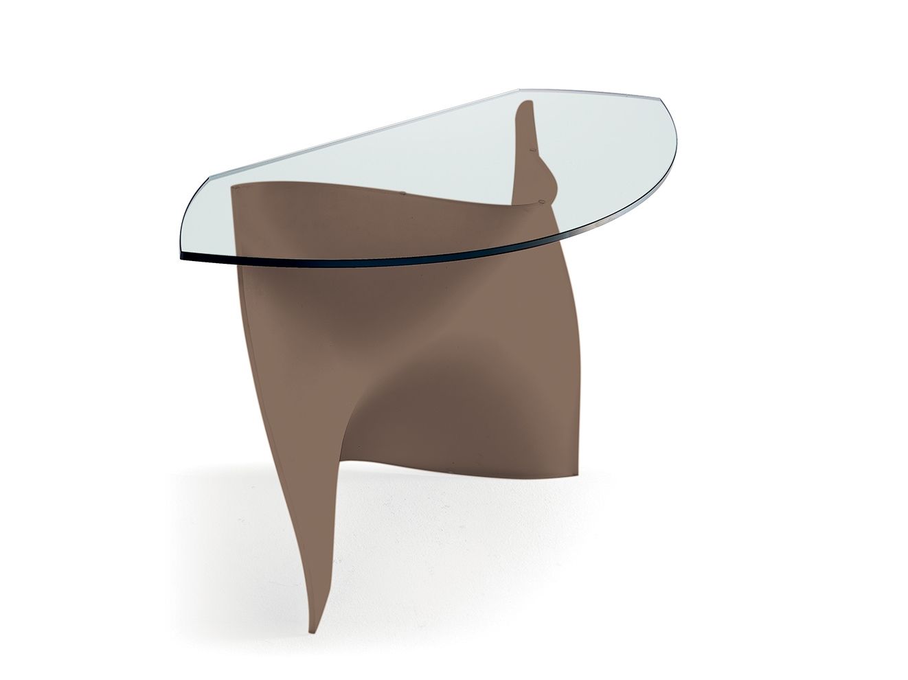 GAUDÌ Demilune glass console table By Reflex | design Dietmar Joester