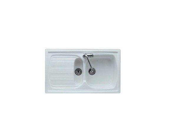 GENIUS 116 2 bowl built-in sink with drainer By GALASSIA