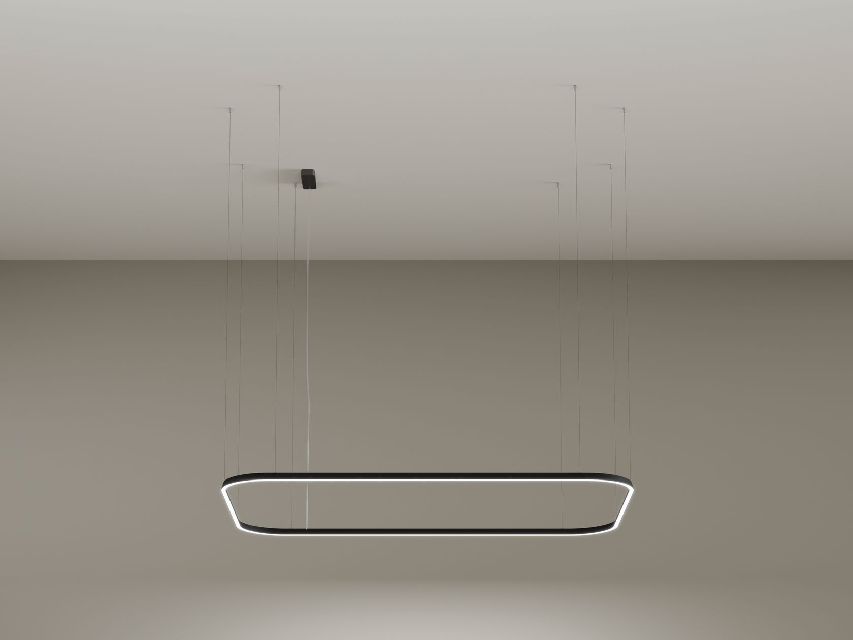 GEOMETRIC RECTANGLE Pendant lamp By LedsC4 | design Ramón Benedito